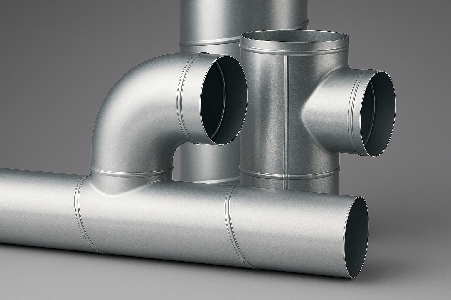 Spiral Ventilation Duct and Fittings – McCaig Collim